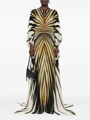 Roberto Cavalli Silk Kaftan Dress