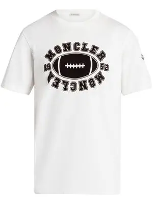 Moncler American Football-motif T-shirt - White