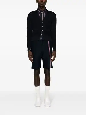Thom Browne Waffle-knit Wool Cardigan