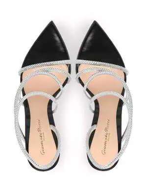 GIANVITO ROSSI 105mm Crystal Ettie Sandals - Silver