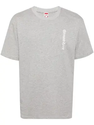 GROUND ZERO Logo-print Cotton T-shirt - Grey