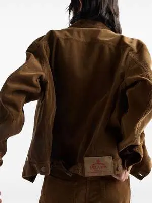 Prada Corduroy Blouson Jacket - Brown