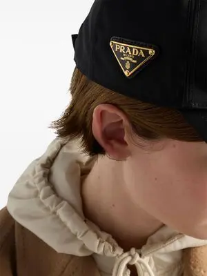 Prada Re-nylon Baseball Cap - Black