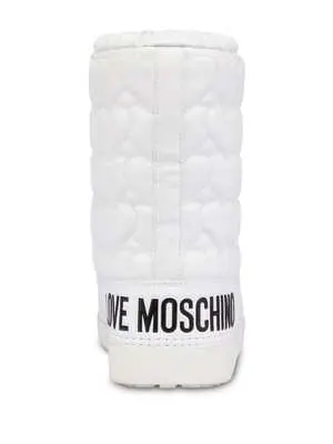 Moschino Heart-motif Quilted Boots