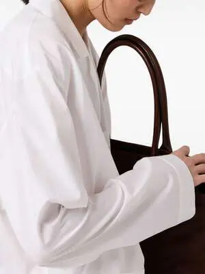 Miu Miu Pocket Poplin Shirt - White