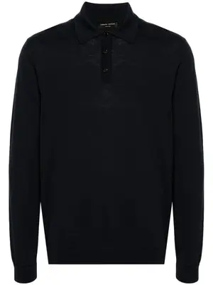 ROBERTO COLLINA Merino Wool Polo Shirt