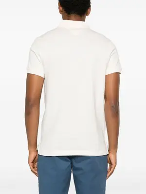 Tommy Hilfiger Tipped-collar Polo Shirt - Neutrals