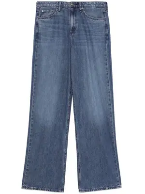 Rag & Bone Logan Wide Leg Jeans - Blue