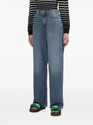 Rag & Bone Logan Wide Leg Jeans - Blue