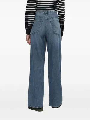 Rag & Bone Logan Wide Leg Jeans - Blue