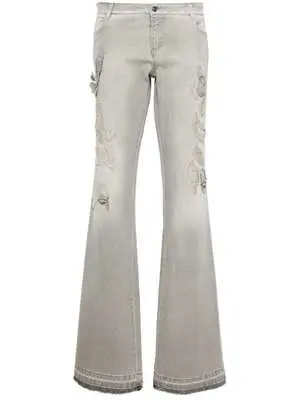 Ermanno Scervino Embroidered Bootcut Jeans