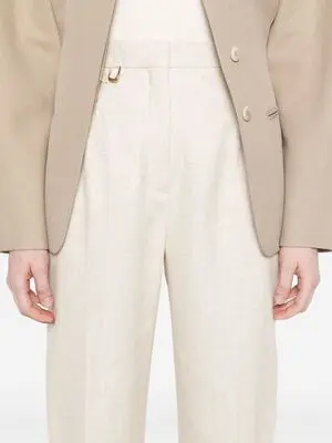 Jacquemus Le Pantalon Sauge Trousers - Neutrals