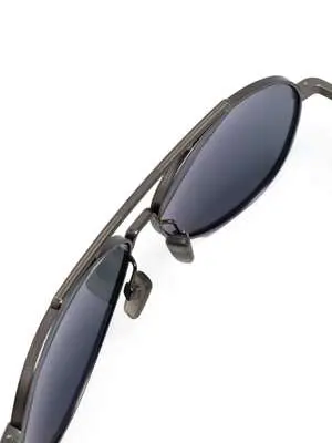 Dita Double-bridge Aviator Sunglasses - Black