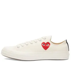 Play Comme Des Garcon X Converse Chuck Taylor 197 Sneakers - White