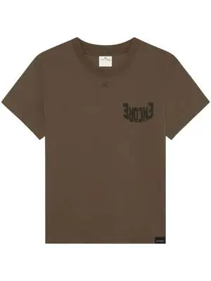 COURREGES Graphic-print T-shirt - Brown