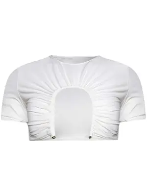 Christopher Esber U-prong Short-sleeve T-shirt - White