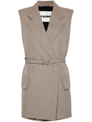 Jil Sander Notched Lapel Vests For Women