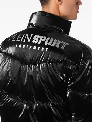 PLEIN SPORT Crease-effect Puffer Jacket