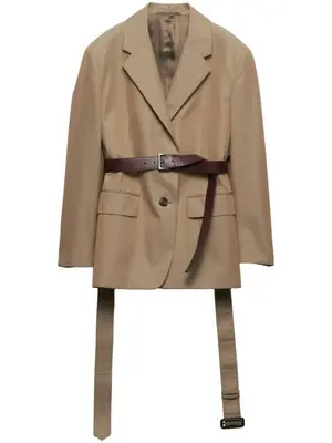 Prada Single-breasted Twill Blazer