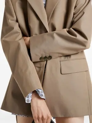 Prada Single-breasted Twill Blazer