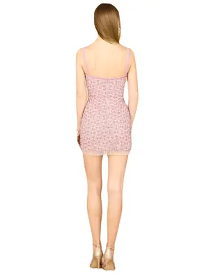 LARA NEW YORK Beaded Mini Dress