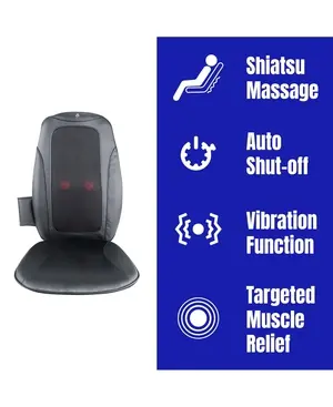 PURSONIC Shiatsu Chair Massager With Vibration
