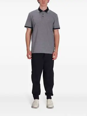 BOSS Embroidered-logo Cotton Polo Shirt - Grey