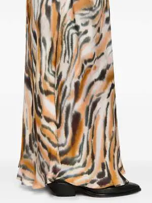 TWINSET Animal-print Maxi Skirt