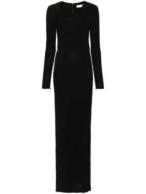 Alex Perry Angled Cut-out Jersey Maxi Dress