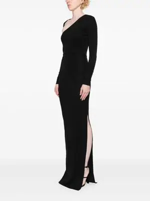 Alex Perry Angled Cut-out Jersey Maxi Dress
