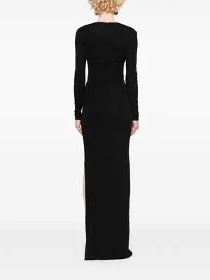 Alex Perry Angled Cut-out Jersey Maxi Dress