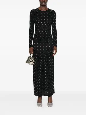 Rabanne Crystal-embellished Maxi Dress - Black