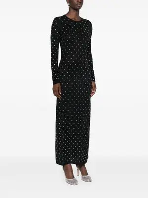 Rabanne Crystal-embellished Maxi Dress - Black