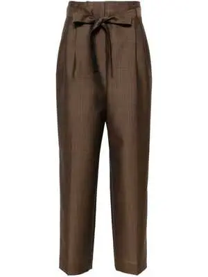 THE ROW Lonan Trousers - Brown