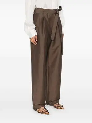 THE ROW Lonan Trousers - Brown
