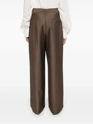 THE ROW Lonan Trousers - Brown