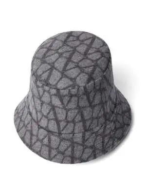 Valentino Garavani Toile Iconographe Bucket Hat - Grey