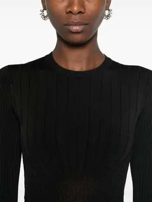 MUGLER Knit Top - Black