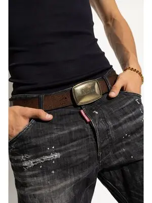 Dsquared2 Logo-plaque Buckle Belt