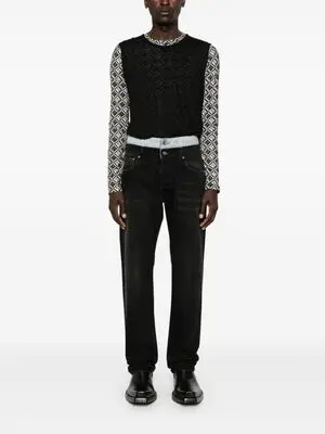 VTMNTS Layered-effect Jeans - Black