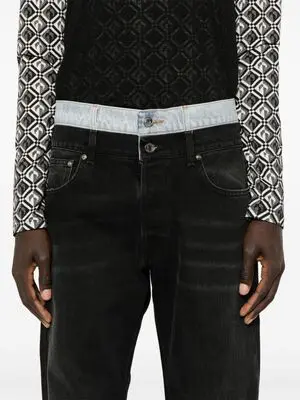 VTMNTS Layered-effect Jeans - Black