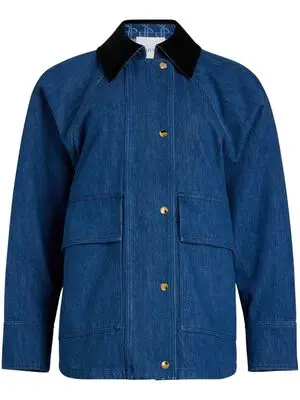 Patou Organic-denim Parka - Blue