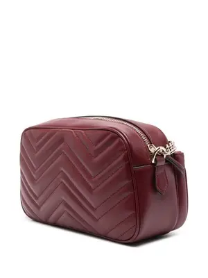 Gucci Small Gg Marmont Shoulder Bag - Red
