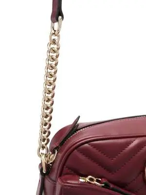 Gucci Small Gg Marmont Shoulder Bag - Red