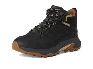 Merrell Moab Speed 2 Leather Mid Waterproof Hiking Boots - Black