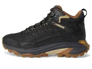 Merrell Moab Speed 2 Leather Mid Waterproof Hiking Boots - Black
