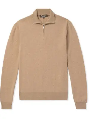 Loro Piana Baby Cashmere Half-zip Sweater