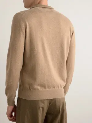 Loro Piana Baby Cashmere Half-zip Sweater