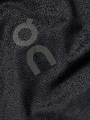 On Performance Slim-fit Stretch Recycled-jersey And Mesh Top