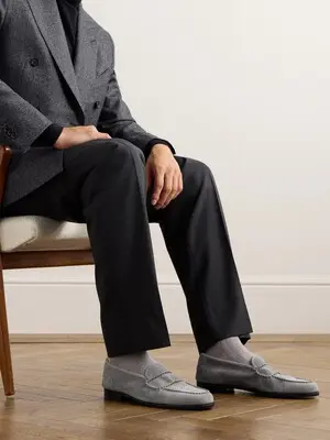 John Lobb Bath Suede Loafers
